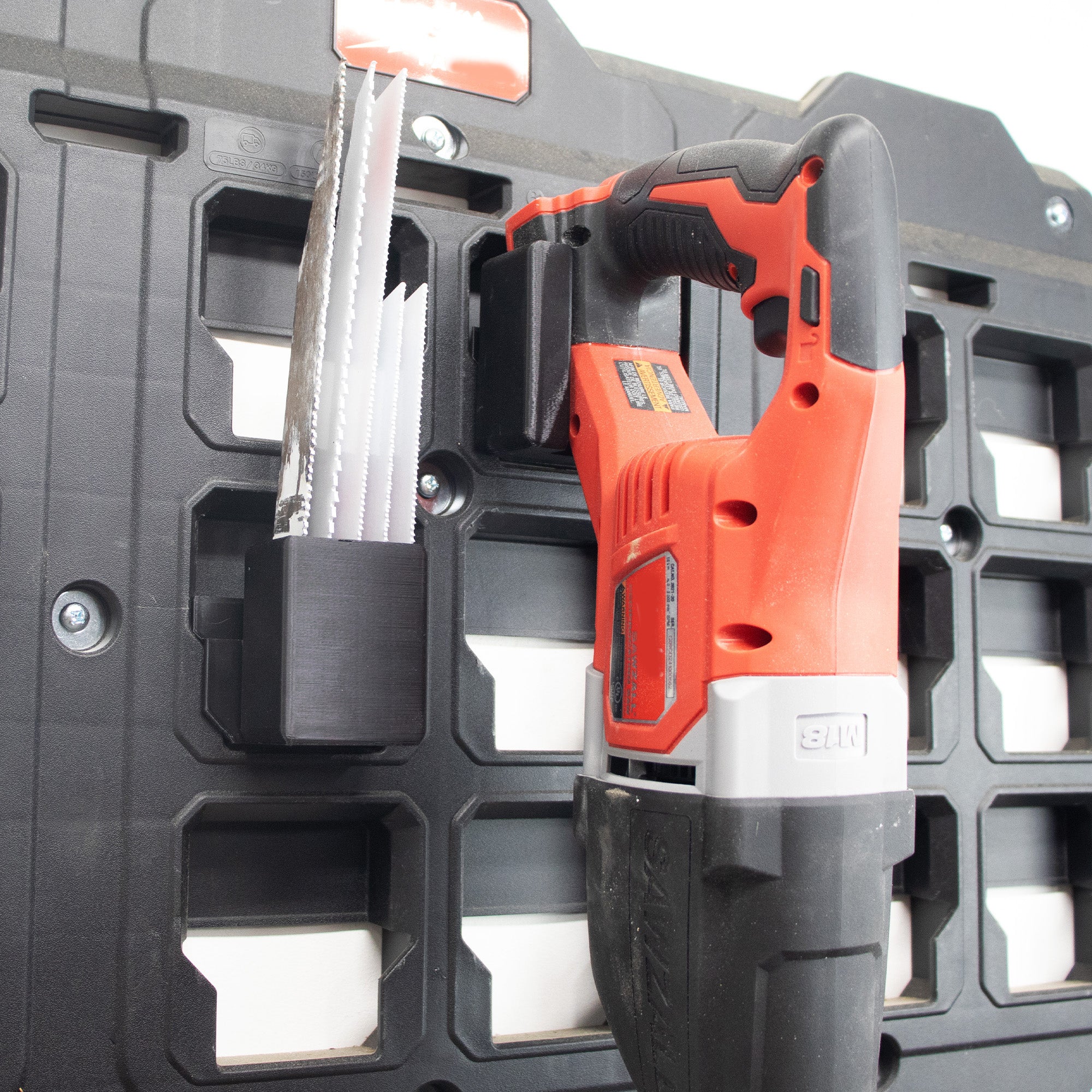 Digital File - Packout Wall M18 Reciprocating Saw Mount with Blade Hol ...